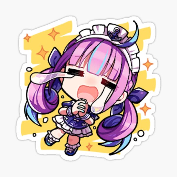 "Minato Aqua (Hololive)" Sticker for Sale by DoctorPlato | Redbubble