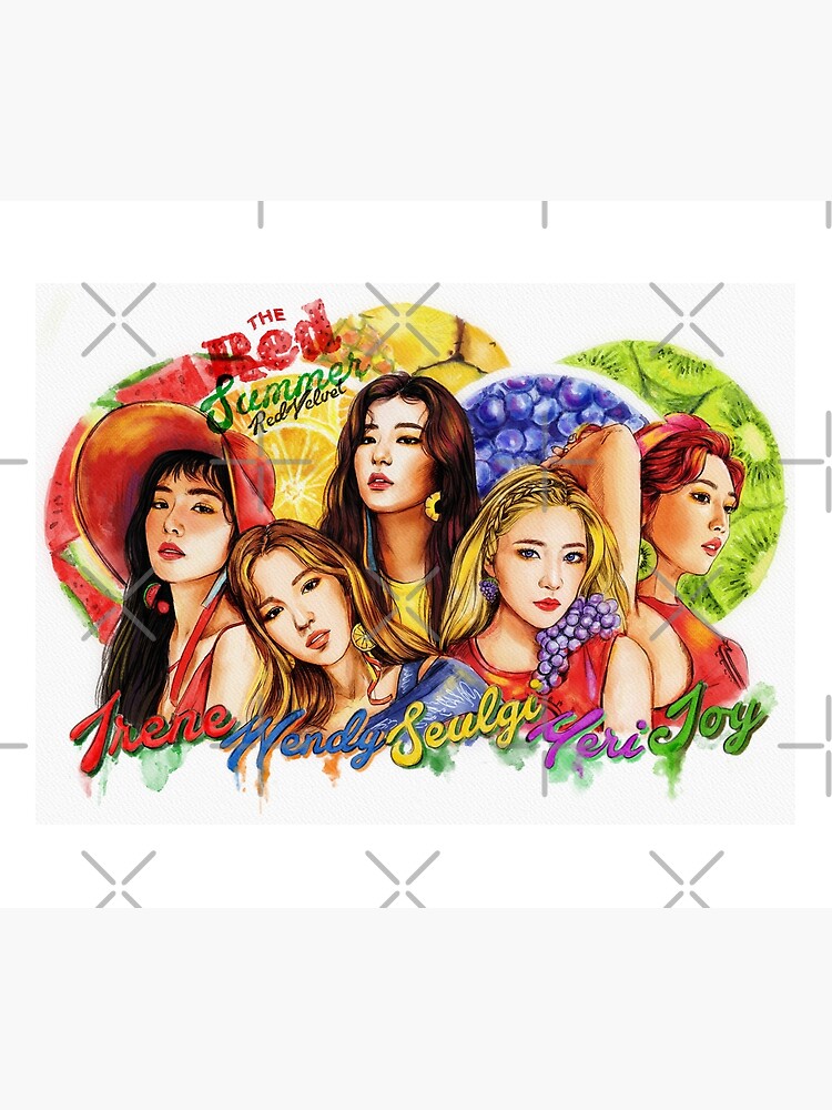 "Red Velvet "Red Summer"" Throw Blanket for Sale by Ellen-Drawings ...