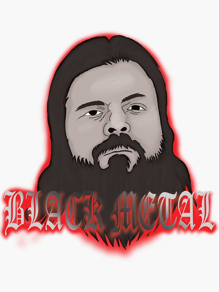 "Jef Whitehead American Black Metal" Sticker for Sale by MarioMall01 ...