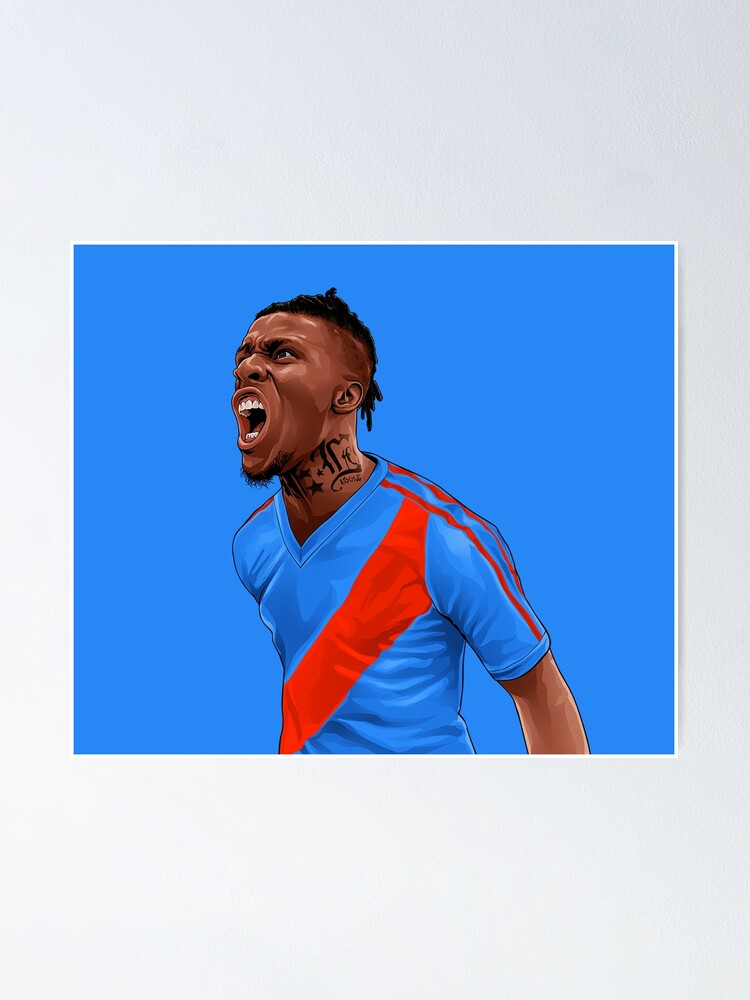 "Wilfried Zaha retro kit 1981" Poster for Sale by welovefootball ...