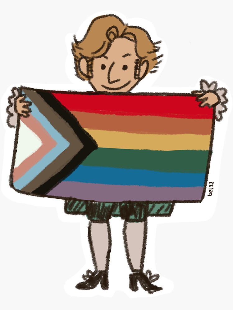 "stede bonnet ofmd pride flag" Sticker for Sale by teacupboats | Redbubble