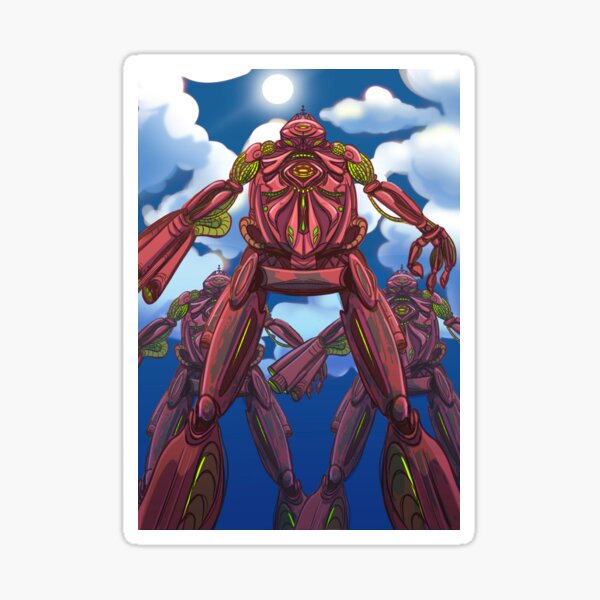 "Giant Robots" Sticker for Sale by phoenixwilke | Redbubble