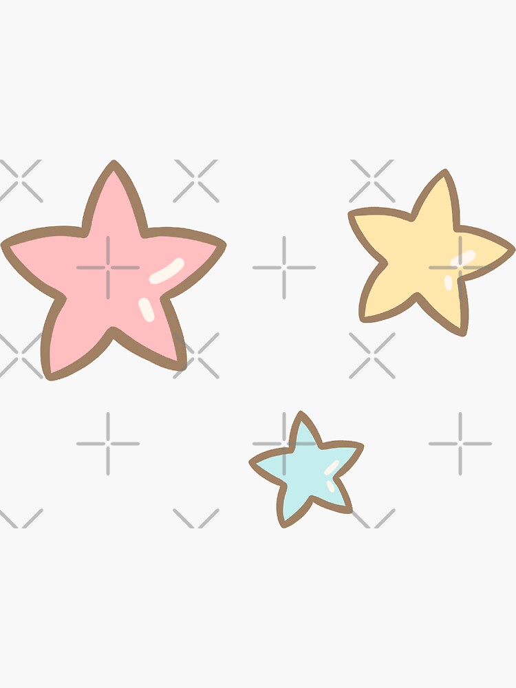 "Pastel Stars Sticker Pack" Sticker for Sale by PixieDustedShop | Redbubble