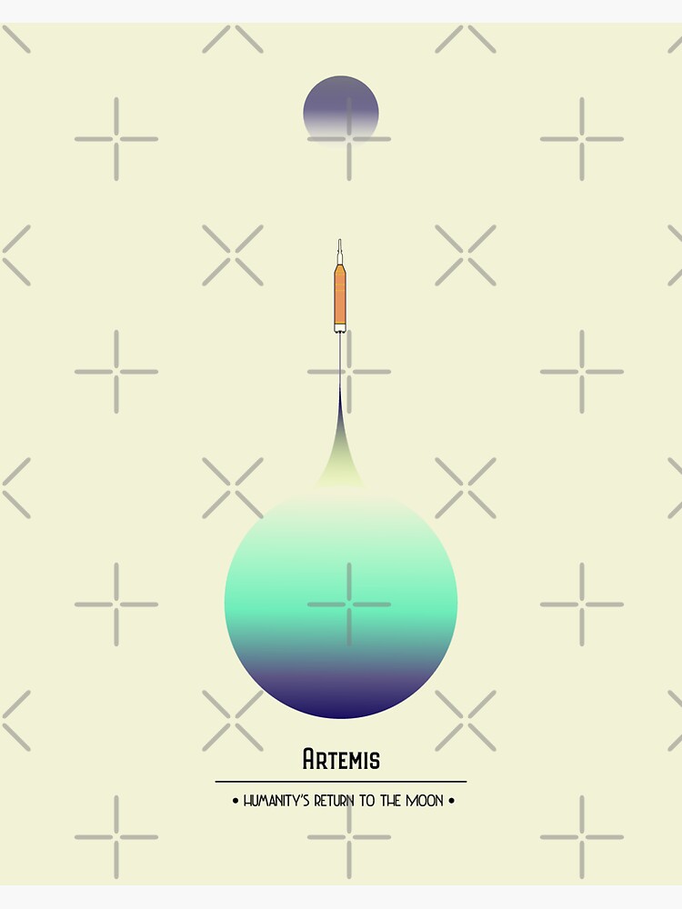 "Artemis Space Program" Sticker for Sale by AceOneDesign | Redbubble