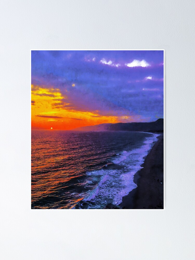 "Malibu Leo Carrillo Beach Sunset, Malibu Point Dume Coast Aesthetic ...