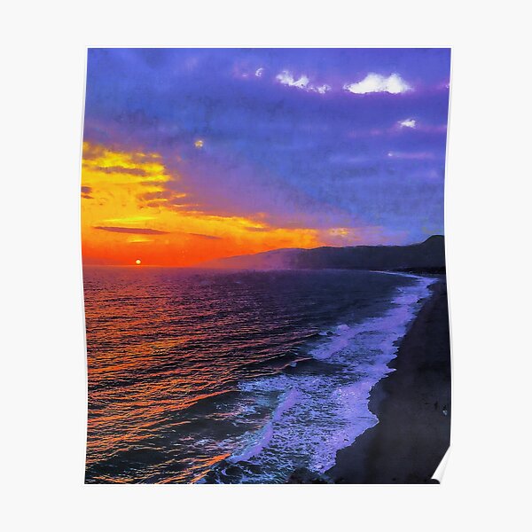 "Malibu Leo Carrillo Beach Sunset, Malibu Point Dume Coast Aesthetic ...