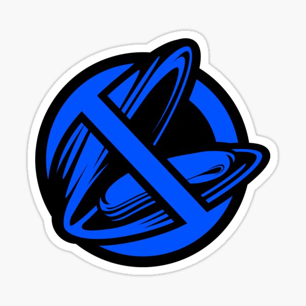 "Blue Anti Mussel Symbol" Sticker for Sale by MOULEOFFICIAL | Redbubble