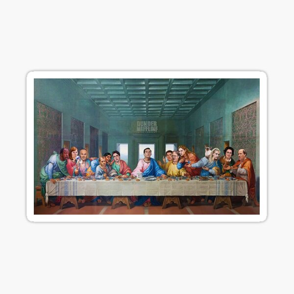 "The Last Supper Office Edition" Sticker for Sale by Christopherarts ...