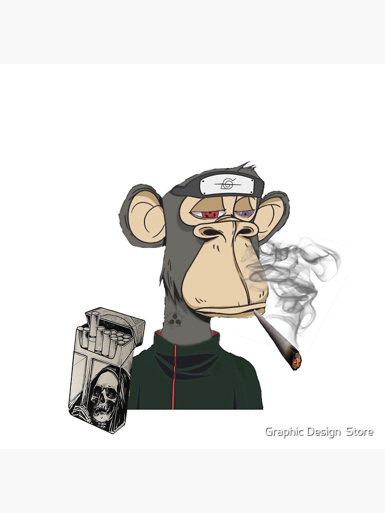 "smoking monkey" Sticker for Sale by Chavela20 | Redbubble