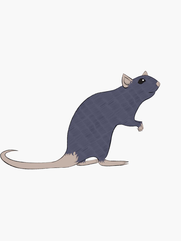 "Blue rat" Sticker for Sale by RatRancid | Redbubble