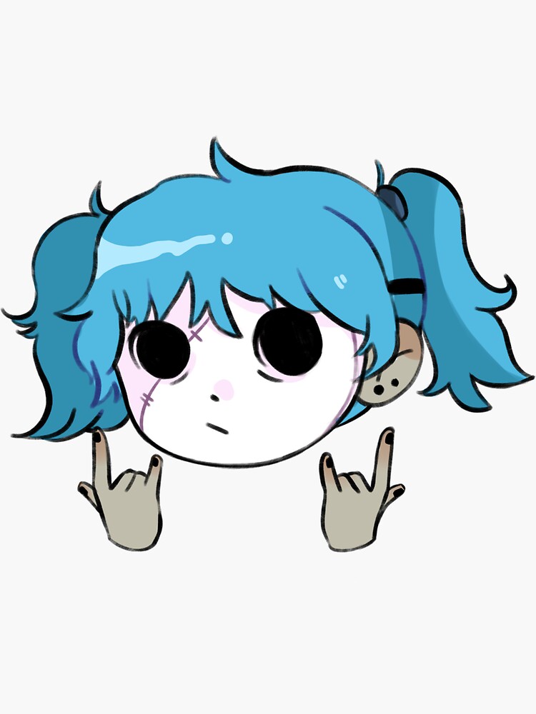 "sally face" Sticker for Sale by caiseu | Redbubble