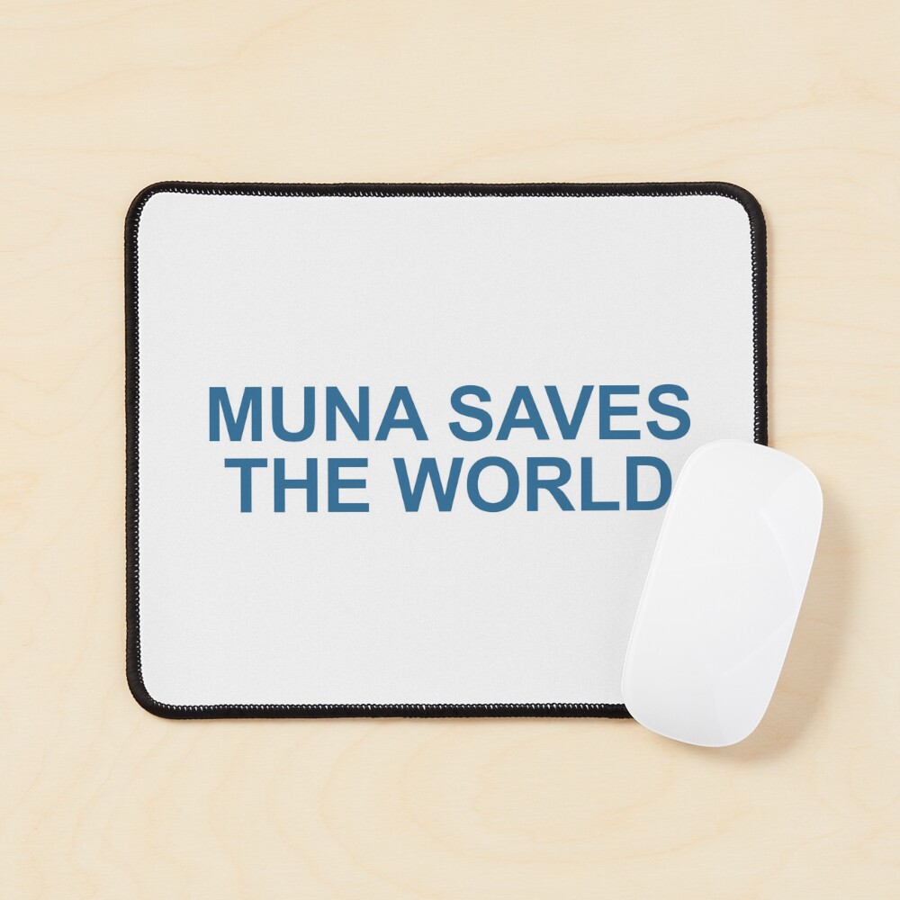 "MUNA Saves the World " Sticker for Sale by whoisshe123 | Redbubble