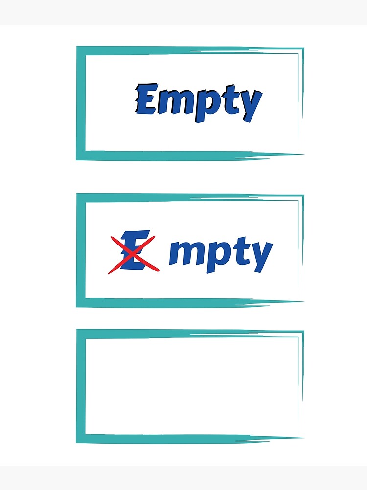 "Funny empty design " Poster for Sale by WolfCART | Redbubble
