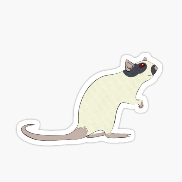 "Blue masked rat" Sticker for Sale by RatRancid | Redbubble