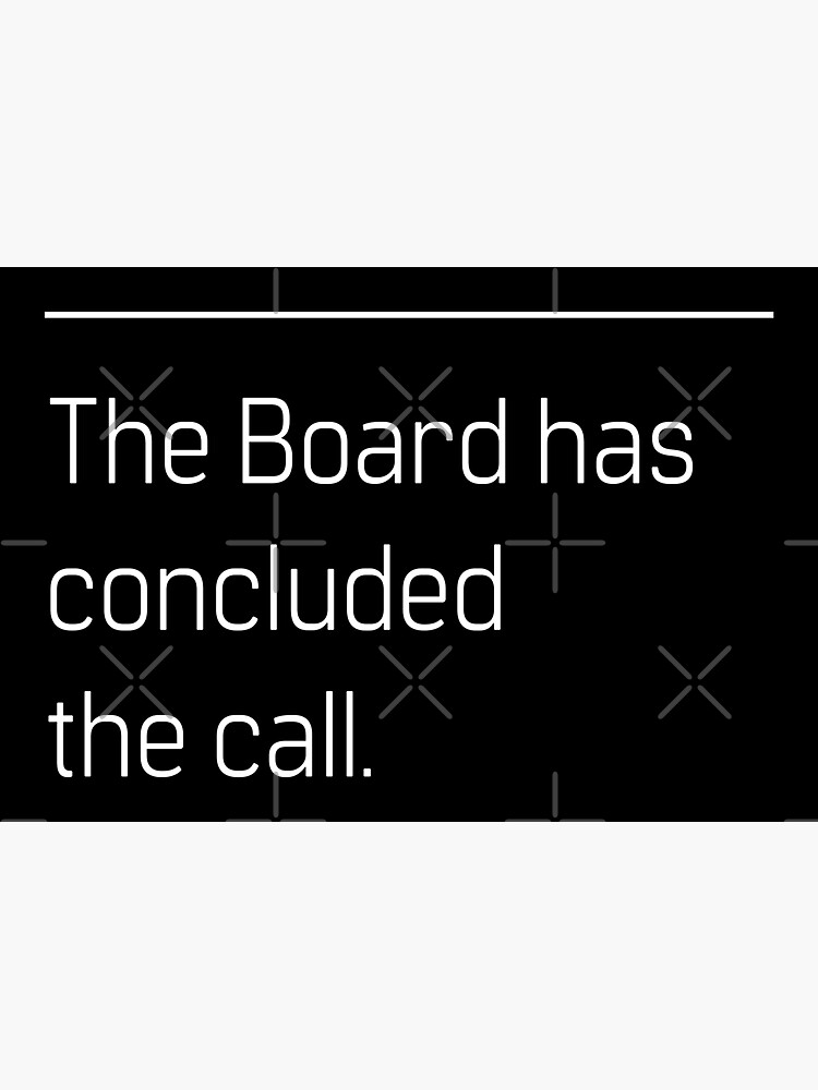 "Severance - The Board has concluded the call." Sticker for Sale by ...