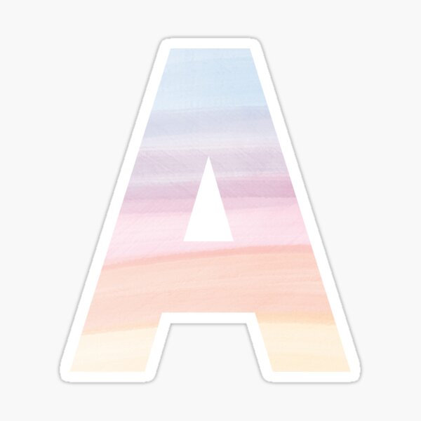 "Sticker letter A" Sticker for Sale by JustTryingTo | Redbubble