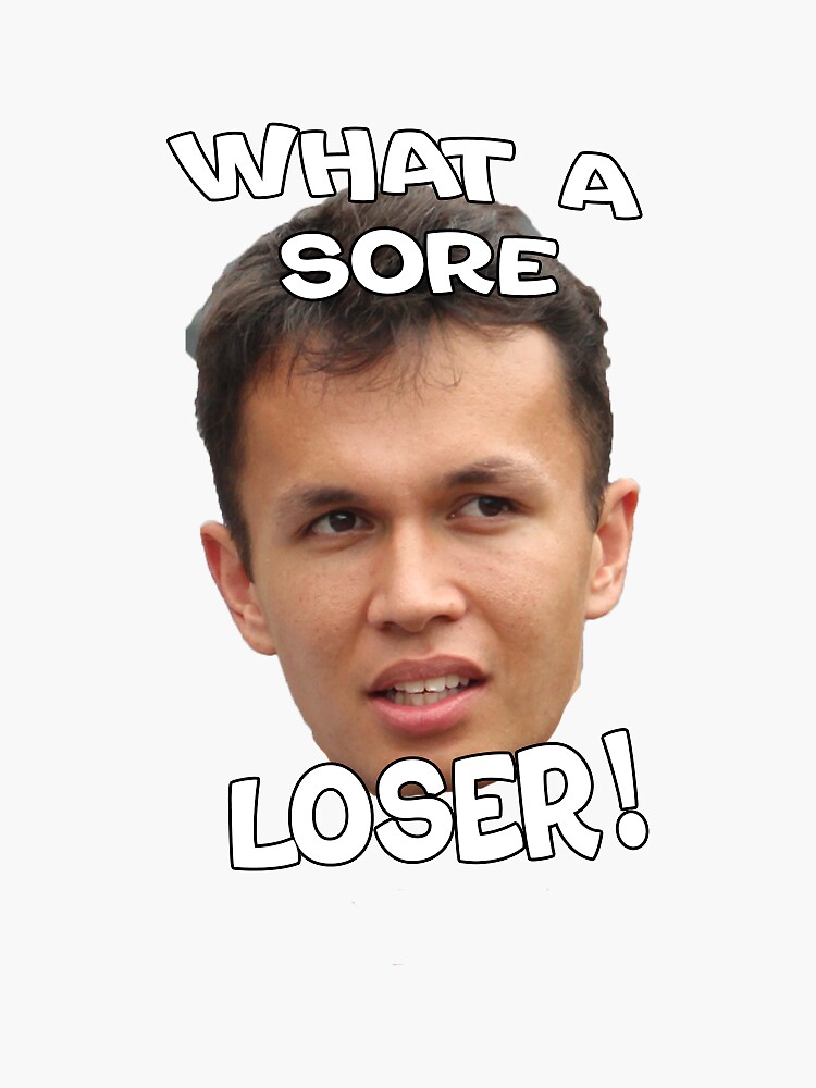 "Albon - Sore Loser" Sticker for Sale by rpstvs | Redbubble