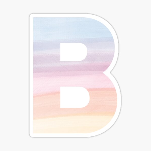 "Sticker letter B" Sticker for Sale by JustTryingTo | Redbubble