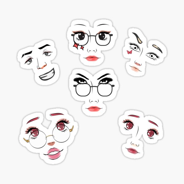 "shocked face" Sticker for Sale by Abbiedesing | Redbubble