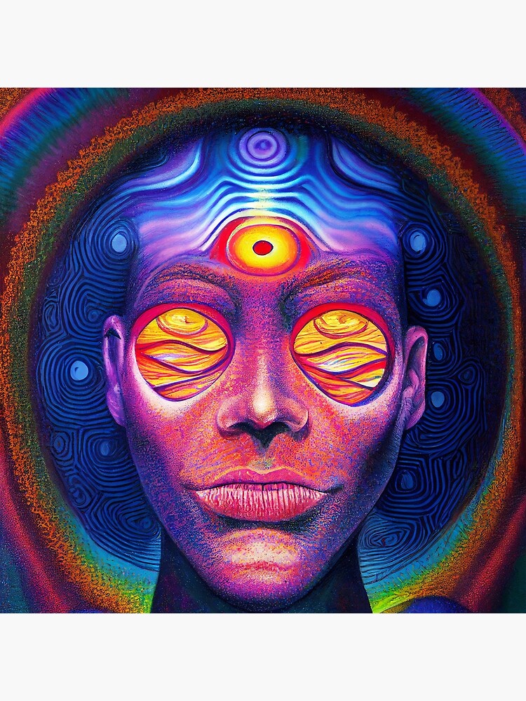 "DMT Face" Poster for Sale by dennylatson | Redbubble