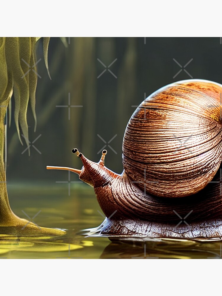 "Redbubble Snail | Feywild Swamp" Sticker for Sale by Daemonrat | Redbubble
