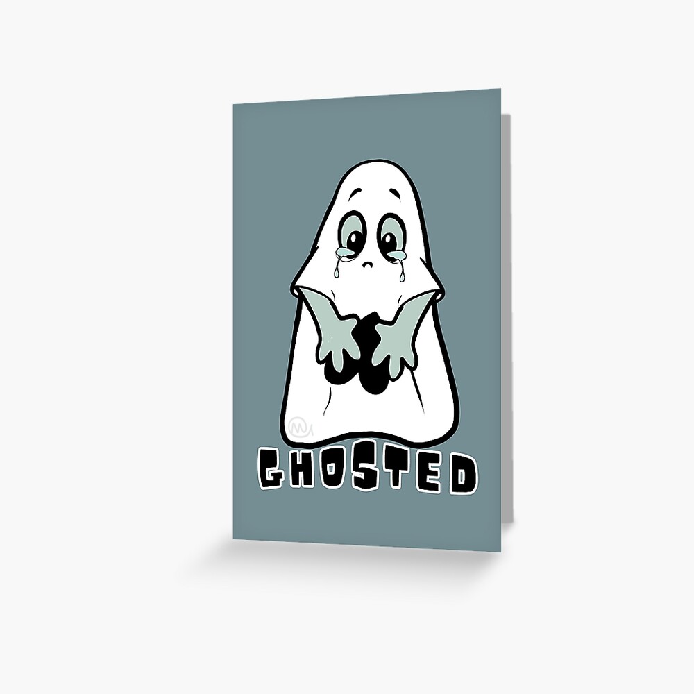 "Ghosted Bad Romance - Funny Halloween Ghost Meme" Greeting Card for ...