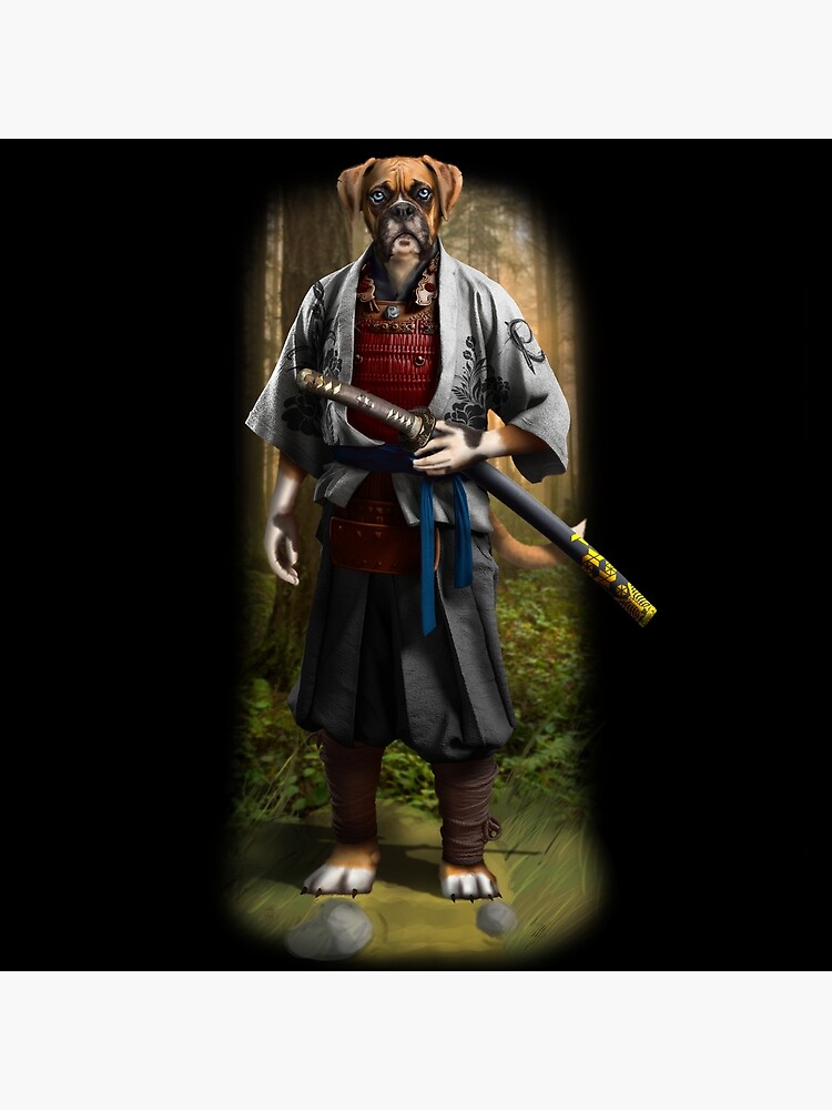 "Exclusive Hand Drawn Samurai Dog | Samurai Collection Item-4 (Dog ...