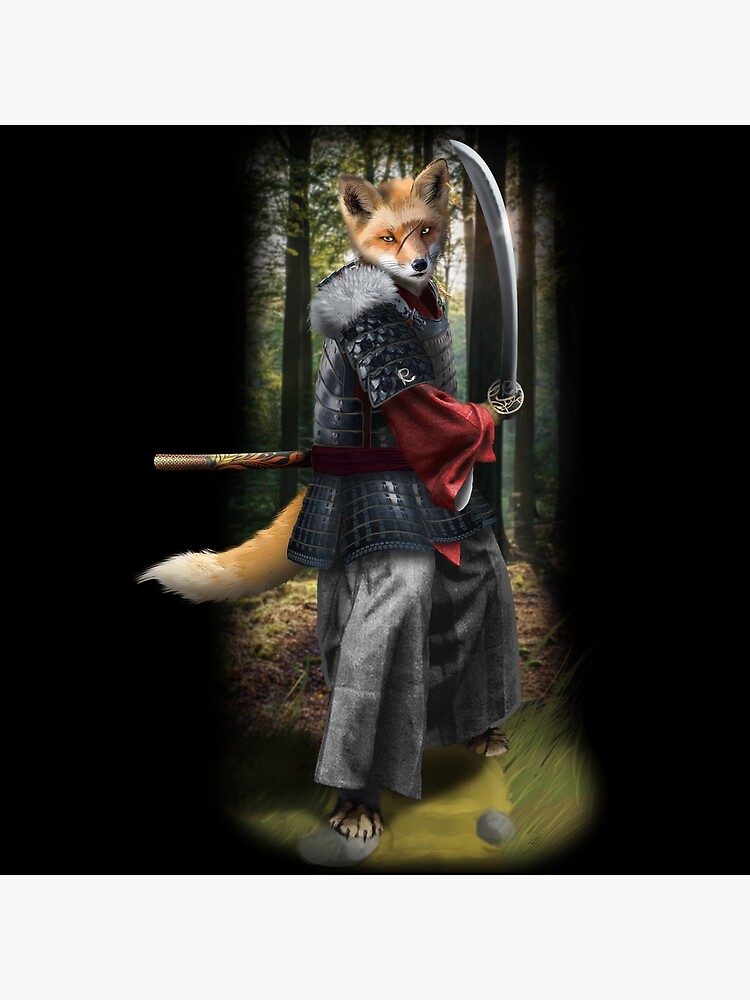 "Exclusive Hand Drawn Samurai Fox | Samurai Collection Item-5 (Fox ...