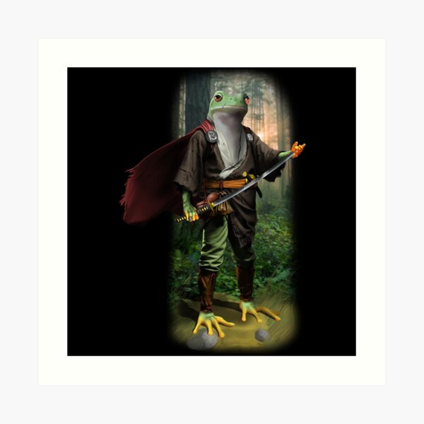 "Exclusive Hand Drawn Samurai Frog | Samurai Collection Item-6 (Frog ...