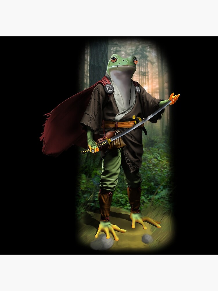 "Exclusive Hand Drawn Samurai Frog | Samurai Collection Item-6 (Frog ...