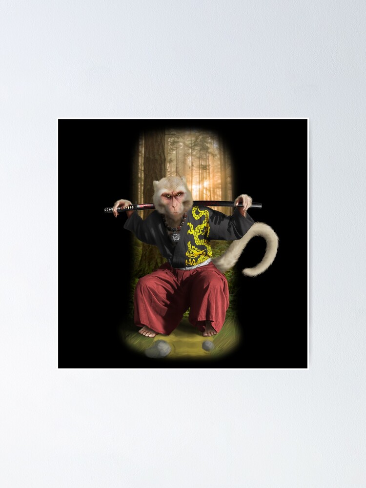 "Exclusive Hand Drawn Samurai Monkey | Samurai Collection Item-8 ...