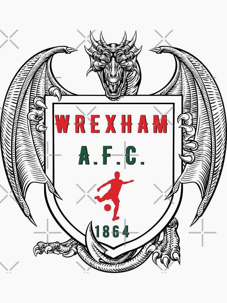 "Wrexham Afc" Sticker for Sale by GoldfishDesign | Redbubble