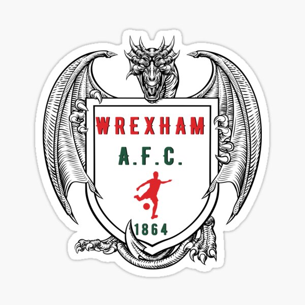 "Wrexham Afc" Sticker for Sale by GoldfishDesign | Redbubble