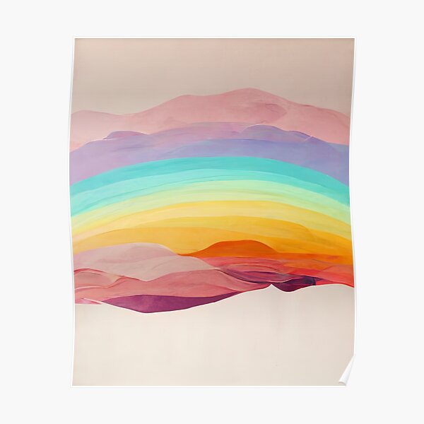 "Boho Rainbow Color Pallete" Poster for Sale by BohoHaven | Redbubble