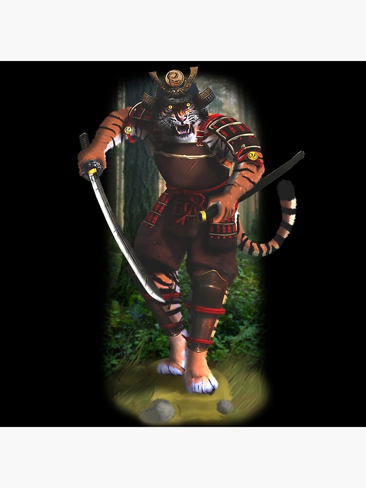 "Exclusive Hand Drawn Samurai Tiger | Samurai Collection Item-13 (Tiger ...