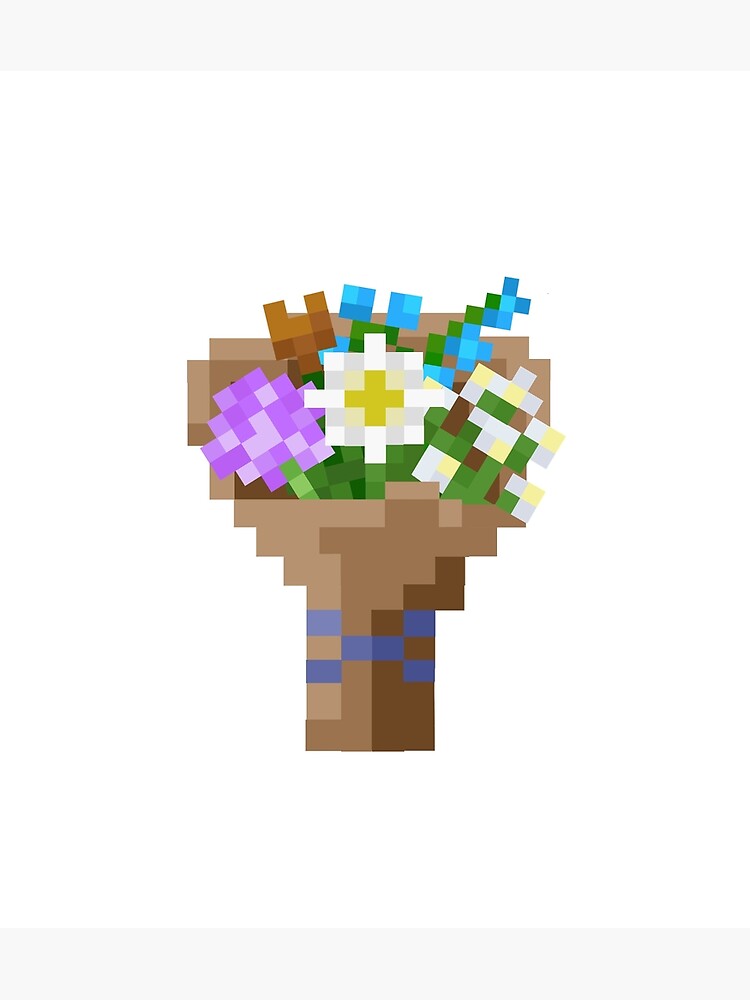 "Minecraft flower bouquet" Poster for Sale by sanne-korpel | Redbubble