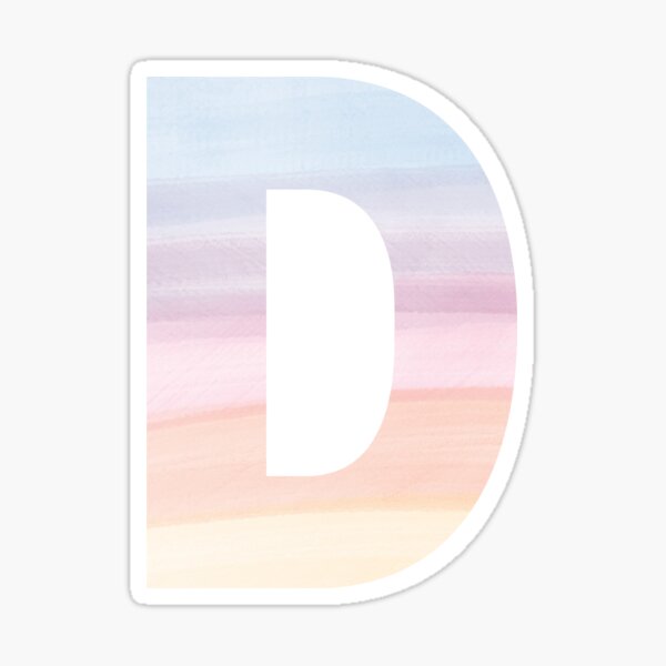 "Letter D sticker" Sticker for Sale by JustTryingTo | Redbubble