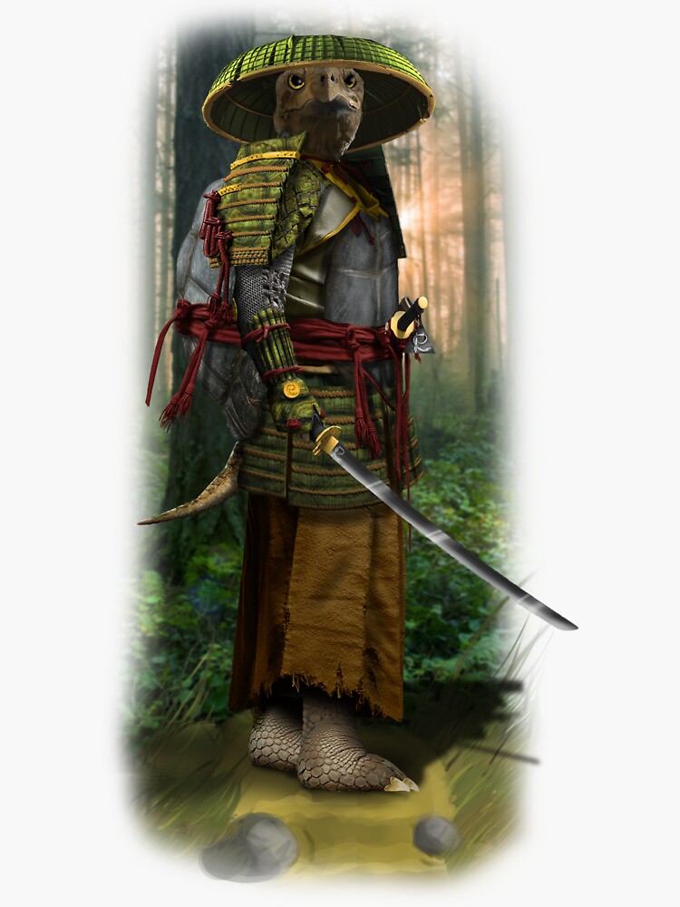 "Exclusive Hand Drawn Samurai Sensesi Turtle | Samurai Collection Item ...