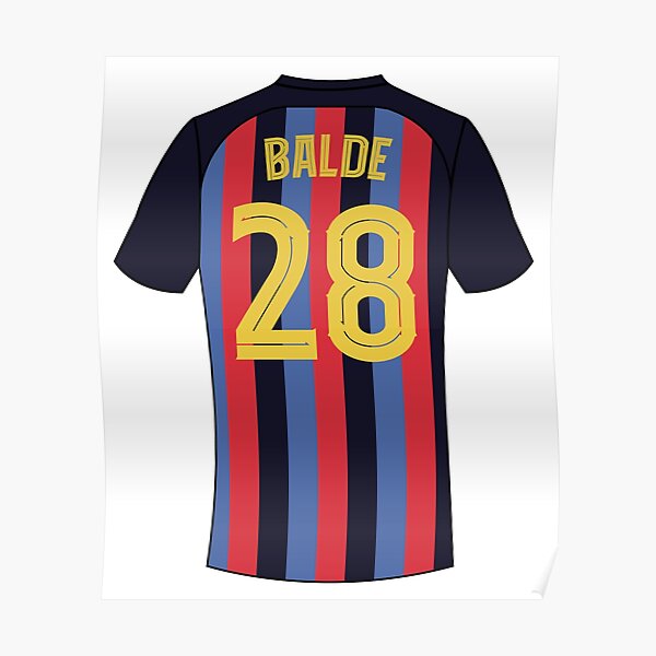 "Alex Balde Barcelona football jersey number 28" Poster for Sale by ...