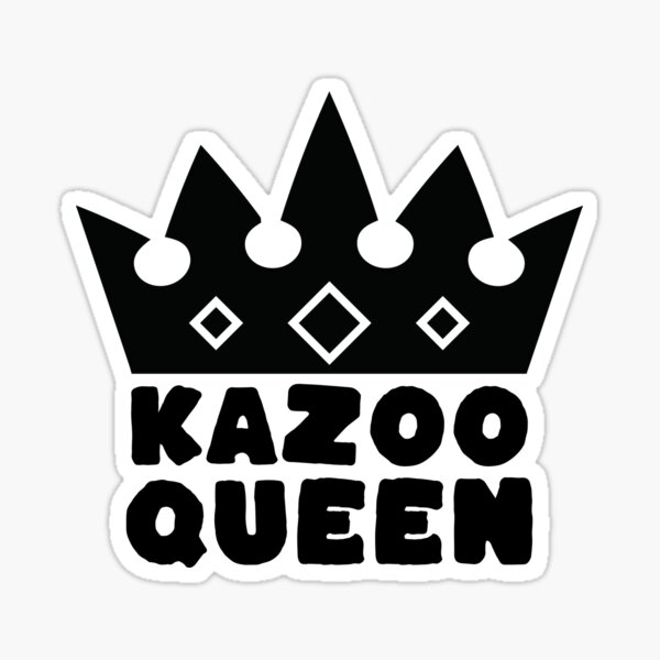 "Kazoo queen on pink | Kazoo player" Sticker for Sale by ERA118 | Redbubble