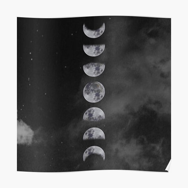 "Moon phase" Poster for Sale by Chavela20 | Redbubble