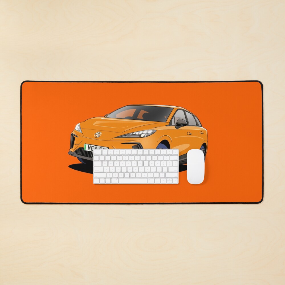 "MG4 EV Electric Car in Volcano Orange" Sticker for Sale by Webazoot ...