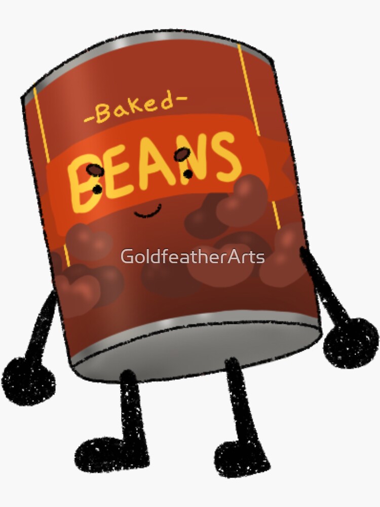 "Baked Beans" Sticker for Sale by GoldfeatherArts | Redbubble