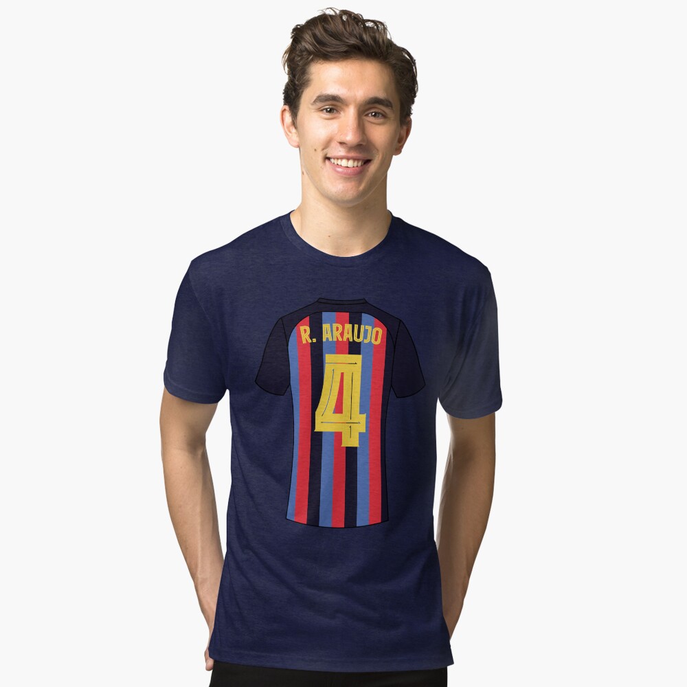 "Ronald Araujo Barcelona football jersey number 4" Sticker for Sale by ...
