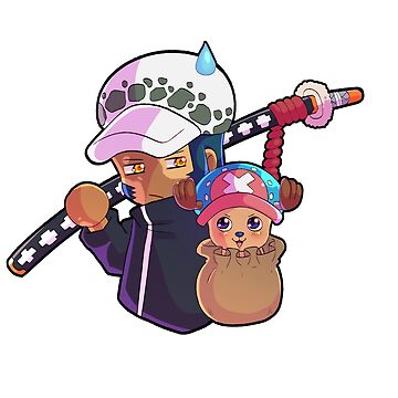 "(One Piece) Torao & Chopper" Sticker by Antikacha | Redbubble