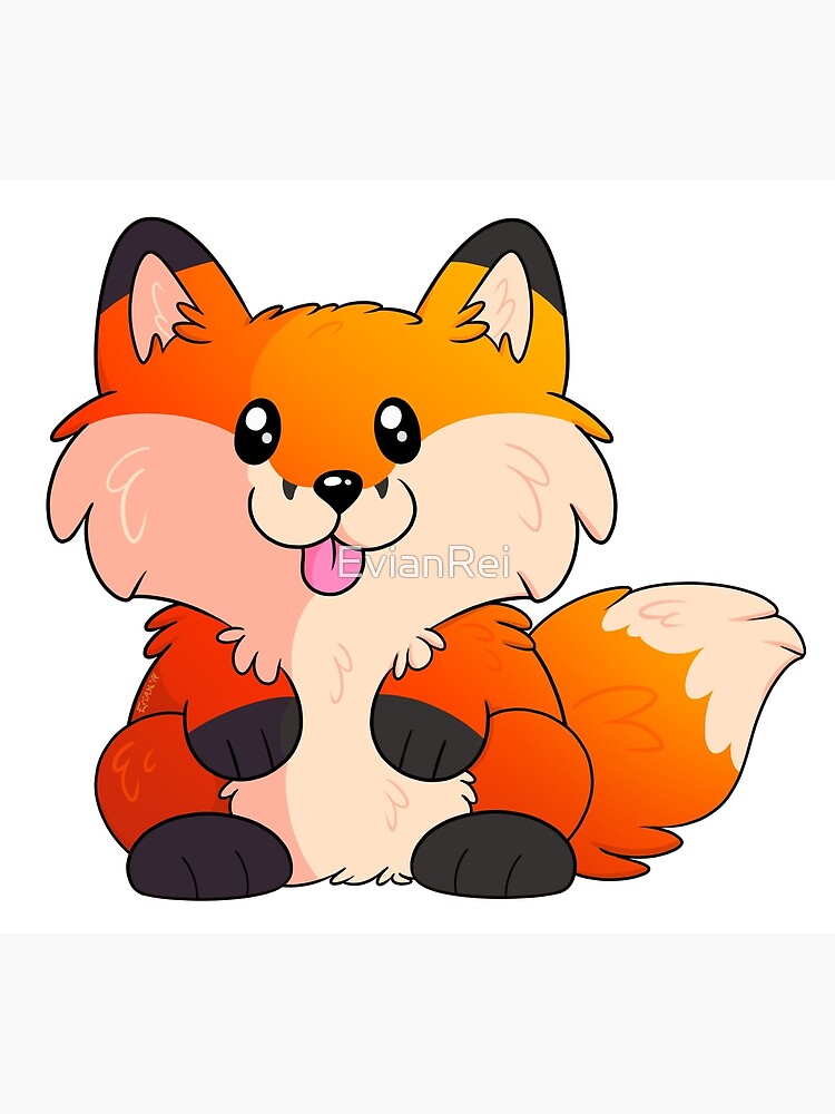"Chibi Fox" Poster for Sale by EvianRei | Redbubble
