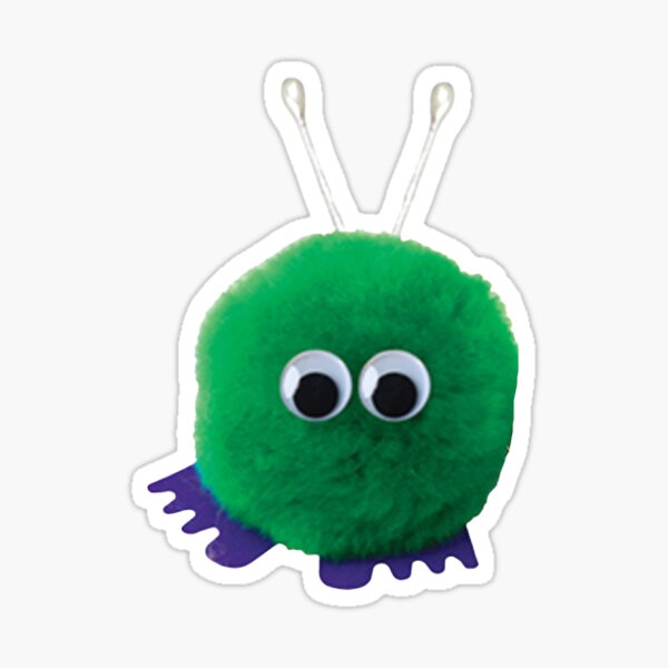 "Alien Fuzzball" Sticker for Sale by Demarcat | Redbubble