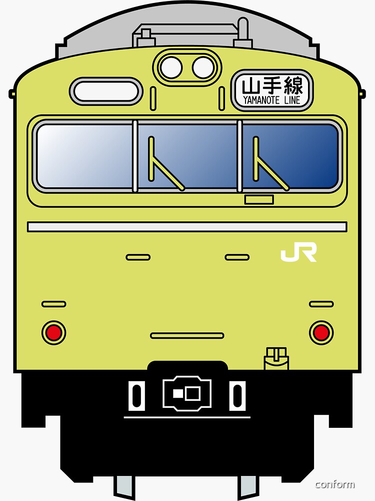 "Tokyo Yamanote Line Train - 103 series" Sticker for Sale by conform ...
