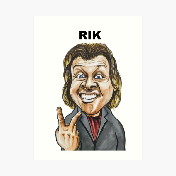 "Rik Mayall Caricature/Fan art" Art Print for Sale by smadge | Redbubble