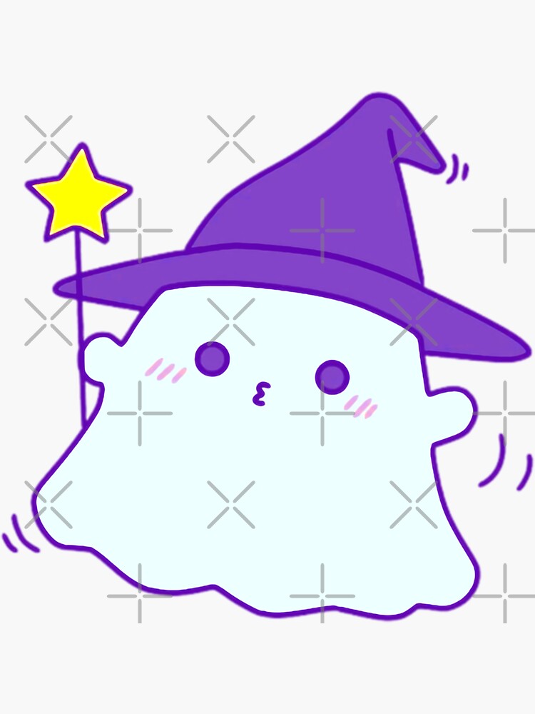 "Cute Ghost Witch " Sticker for Sale by Internetan | Redbubble